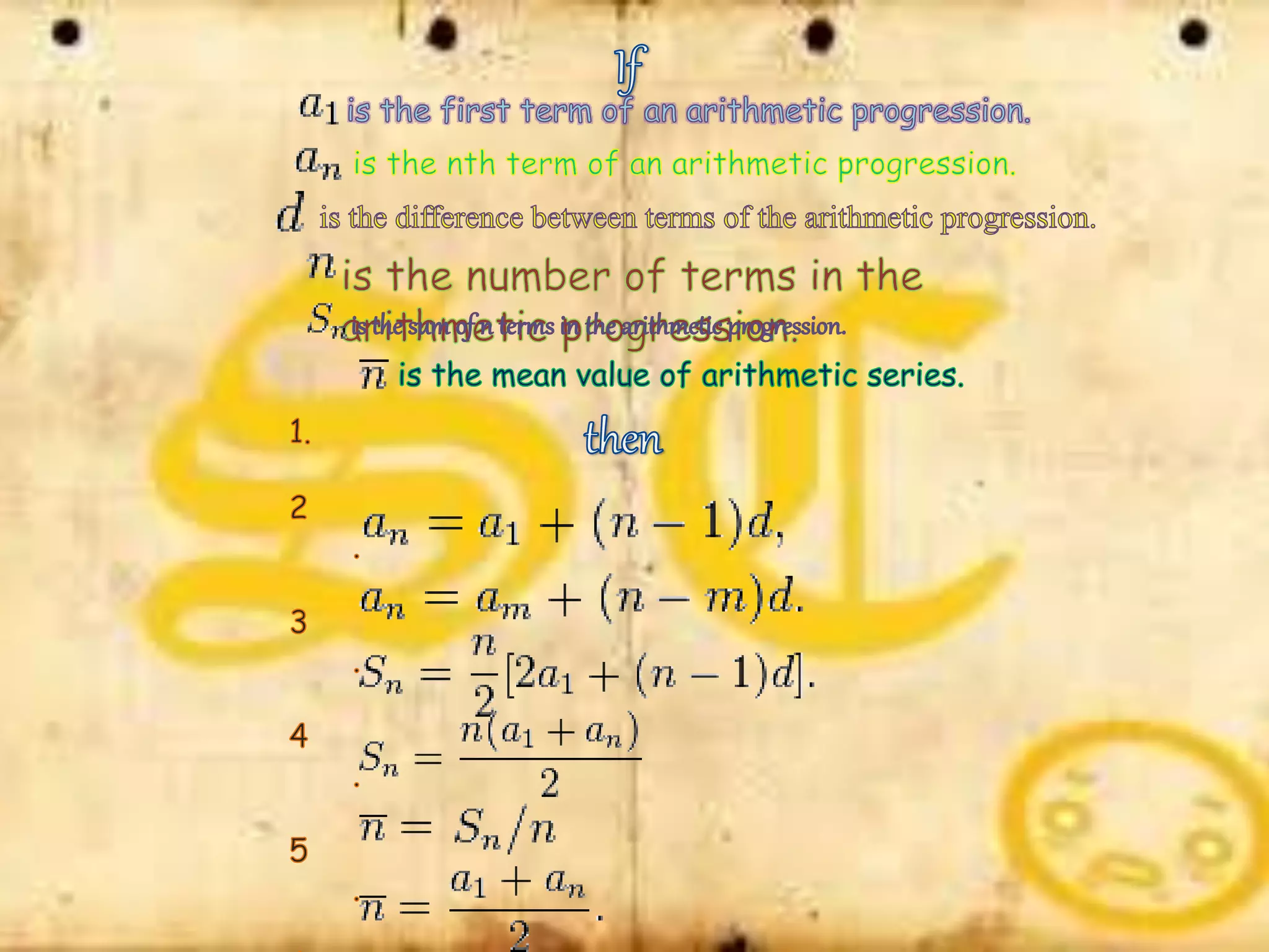 arithmetic progression | PPT