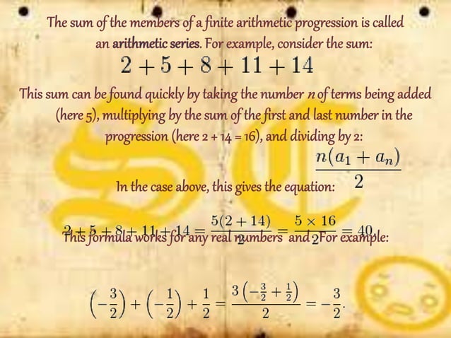 arithmetic progression | PPTX