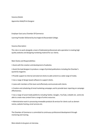 Progression apprenticeship | DOCX | Apprenticeships | Careers