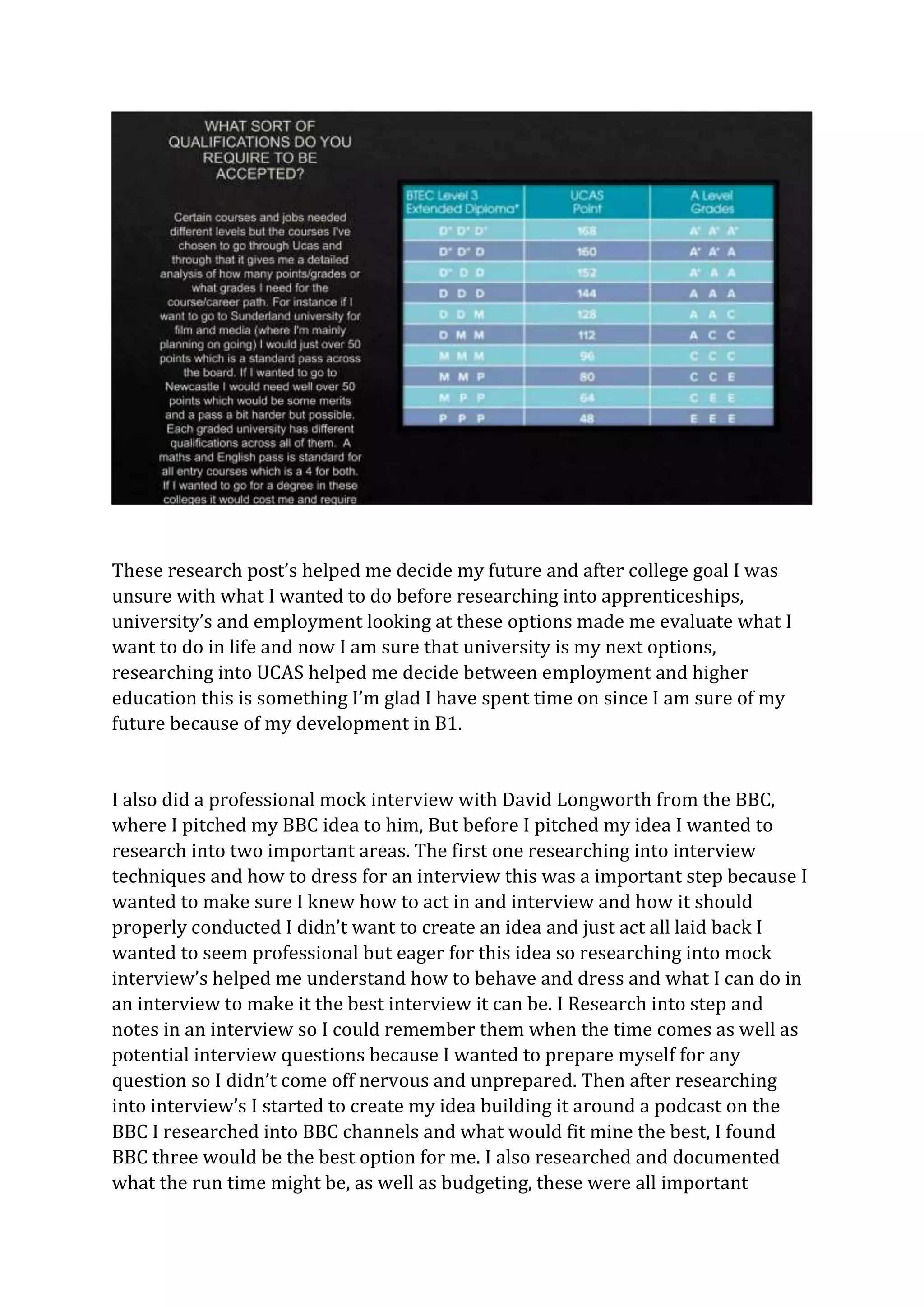 B1:progression (Final evaluation).docx | College Planning | College Education