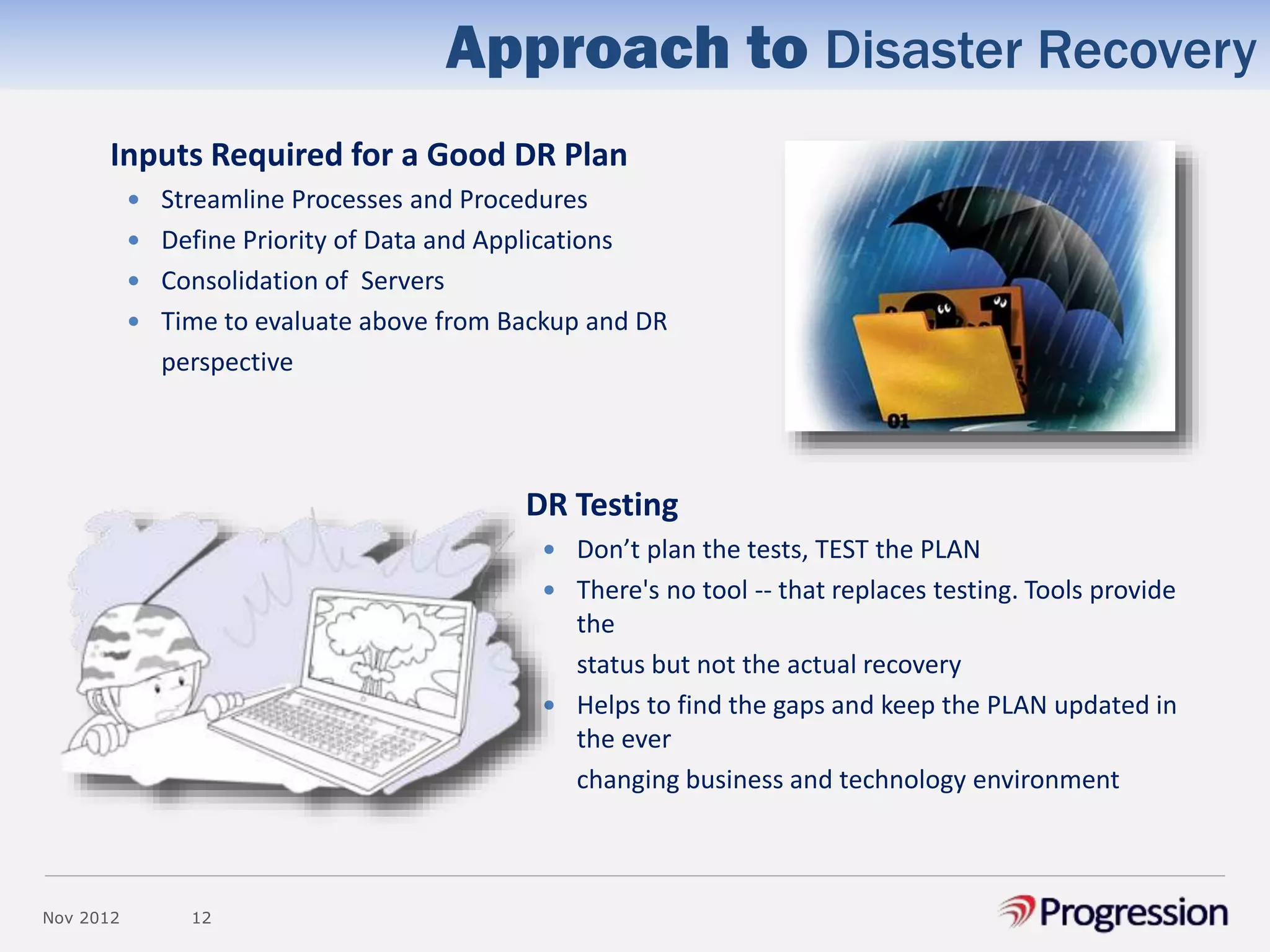Progression: Disaster Recovery as a Service | PPT