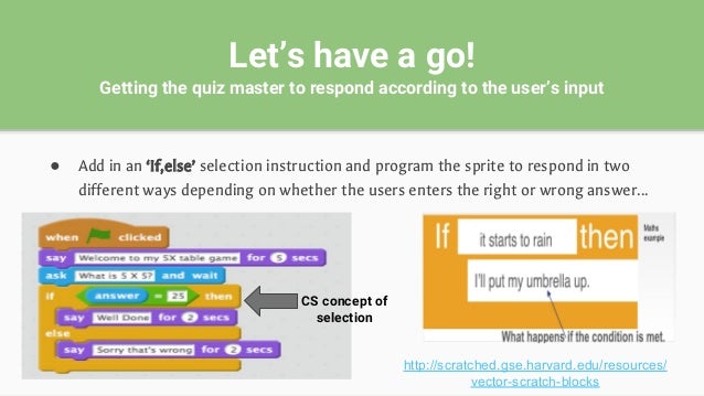 Progression in programming with Scratch