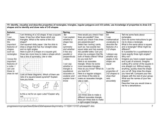 Progression in properties of 2 d and 3d shapes and symmetry | PPT