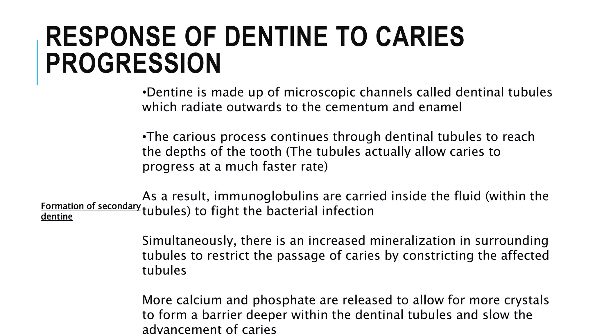 Progression of dental caries in dentine | PPTX
