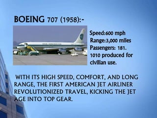 Progression of Models of Airplanes | PPTX