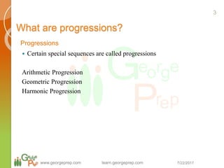 Progressions | PPTX