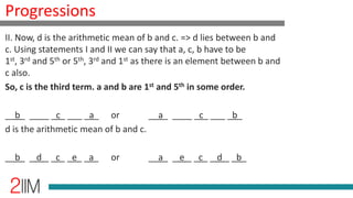 Progressions - Arranging Terms in AP | PPT