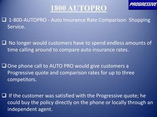 Progressive: Pay-As-You-Go Insurance | PPT