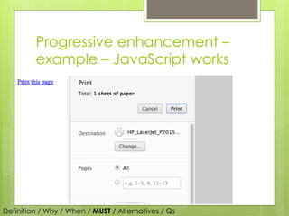 Progressive enhancement | PPT