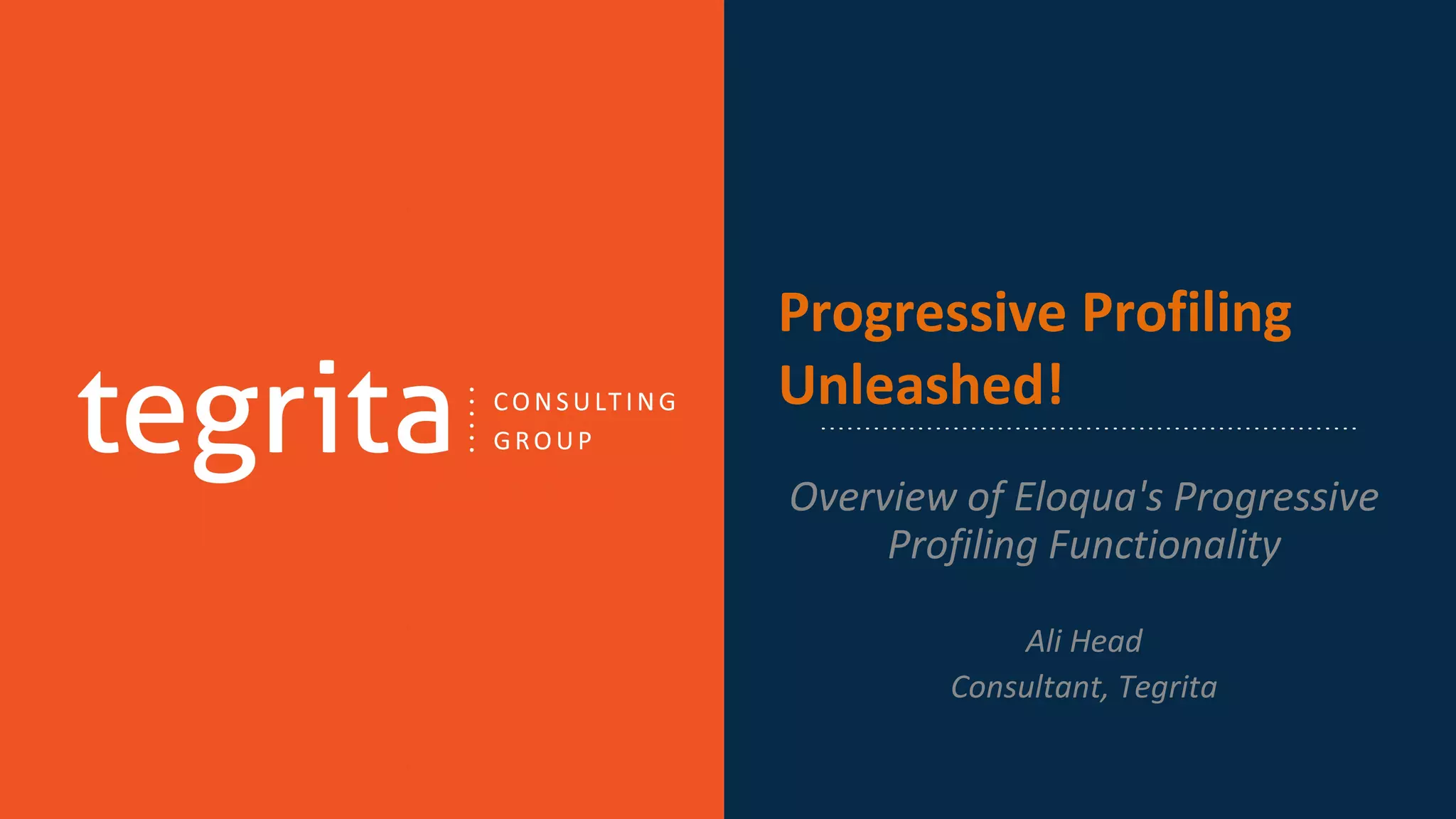 Progressive Profiling | PPT