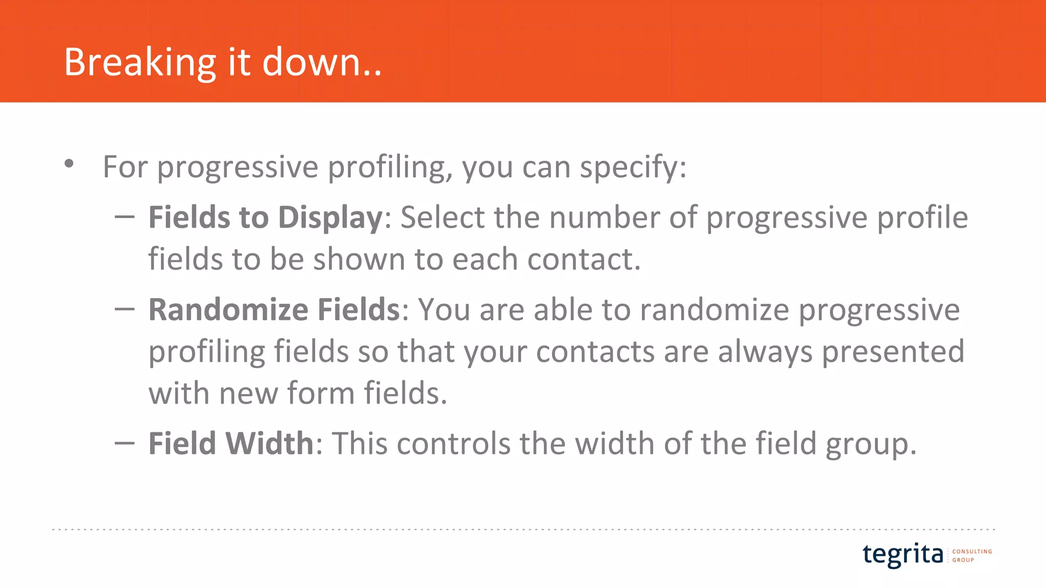 Progressive Profiling | PPT