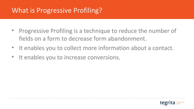 Progressive Profiling | PPT
