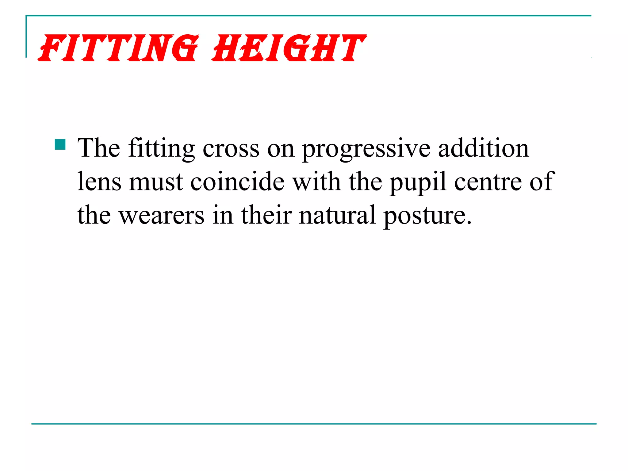 Progressive addition lenses | PPT