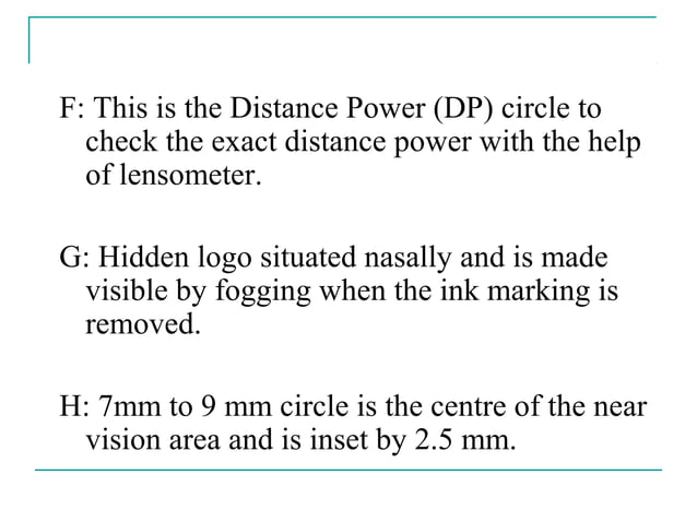 Progressive addition lenses | PPT