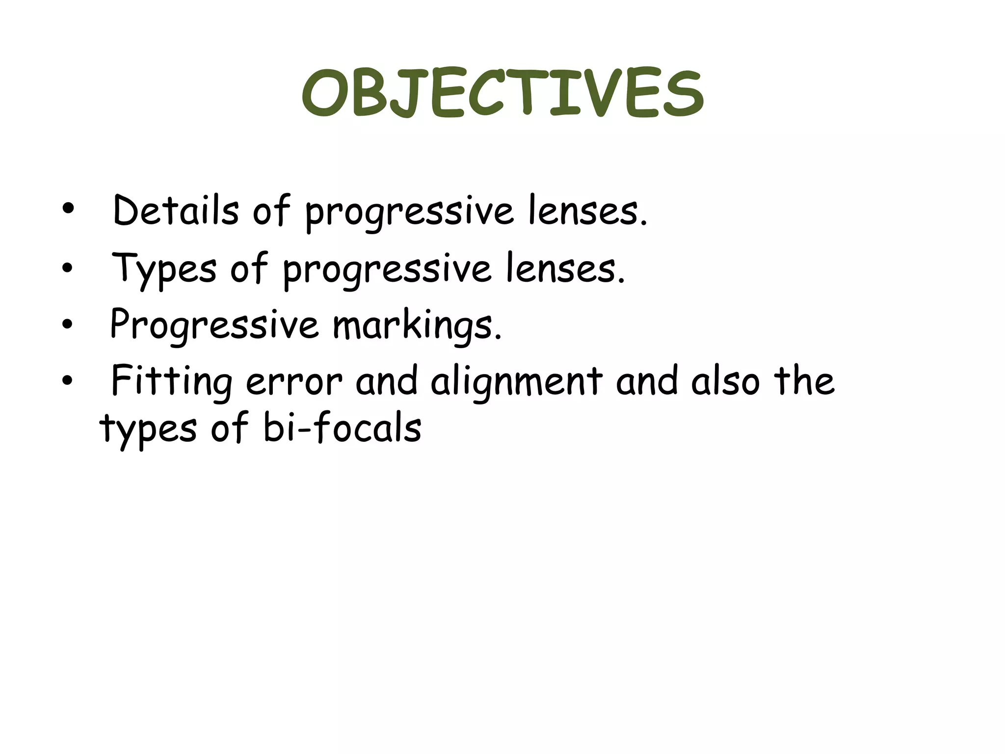 Progressive addition lenses | PPTX