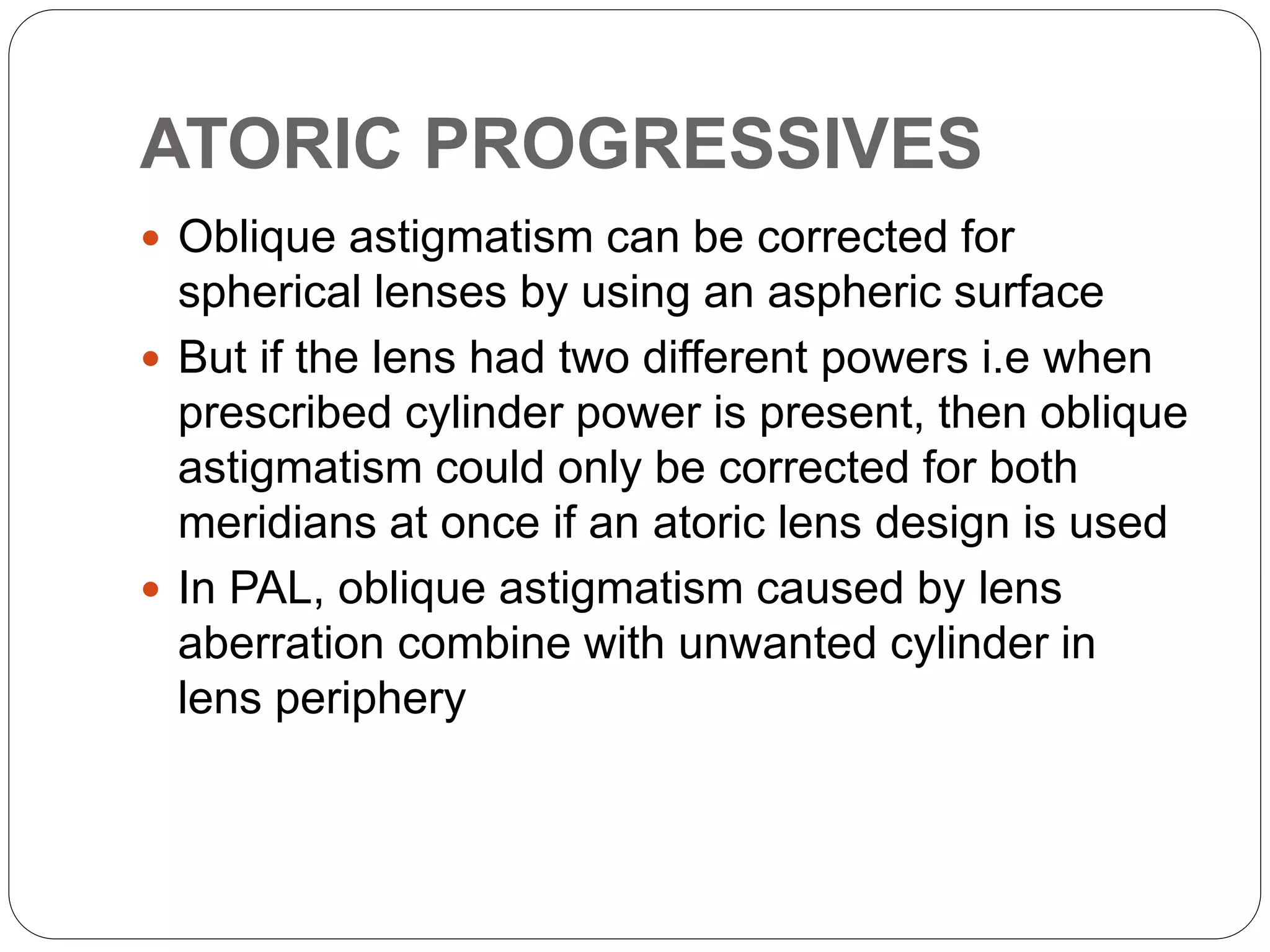 Progressive addition lenses | PPTX