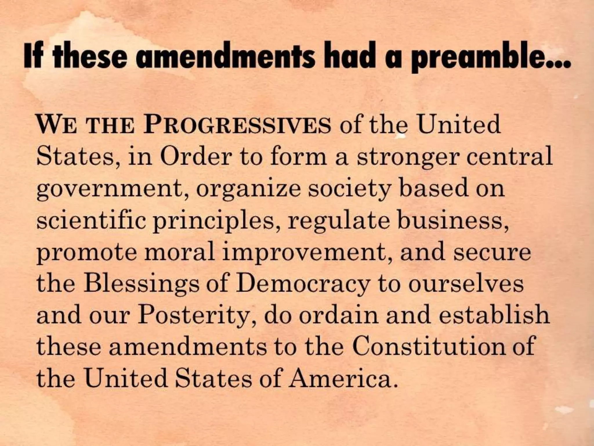 Progressive Amendments | PPTX