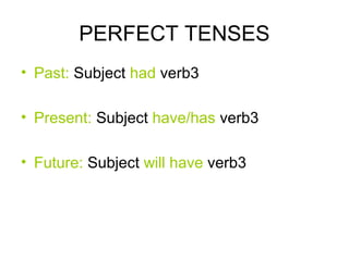 Progressive and perfect | PPT