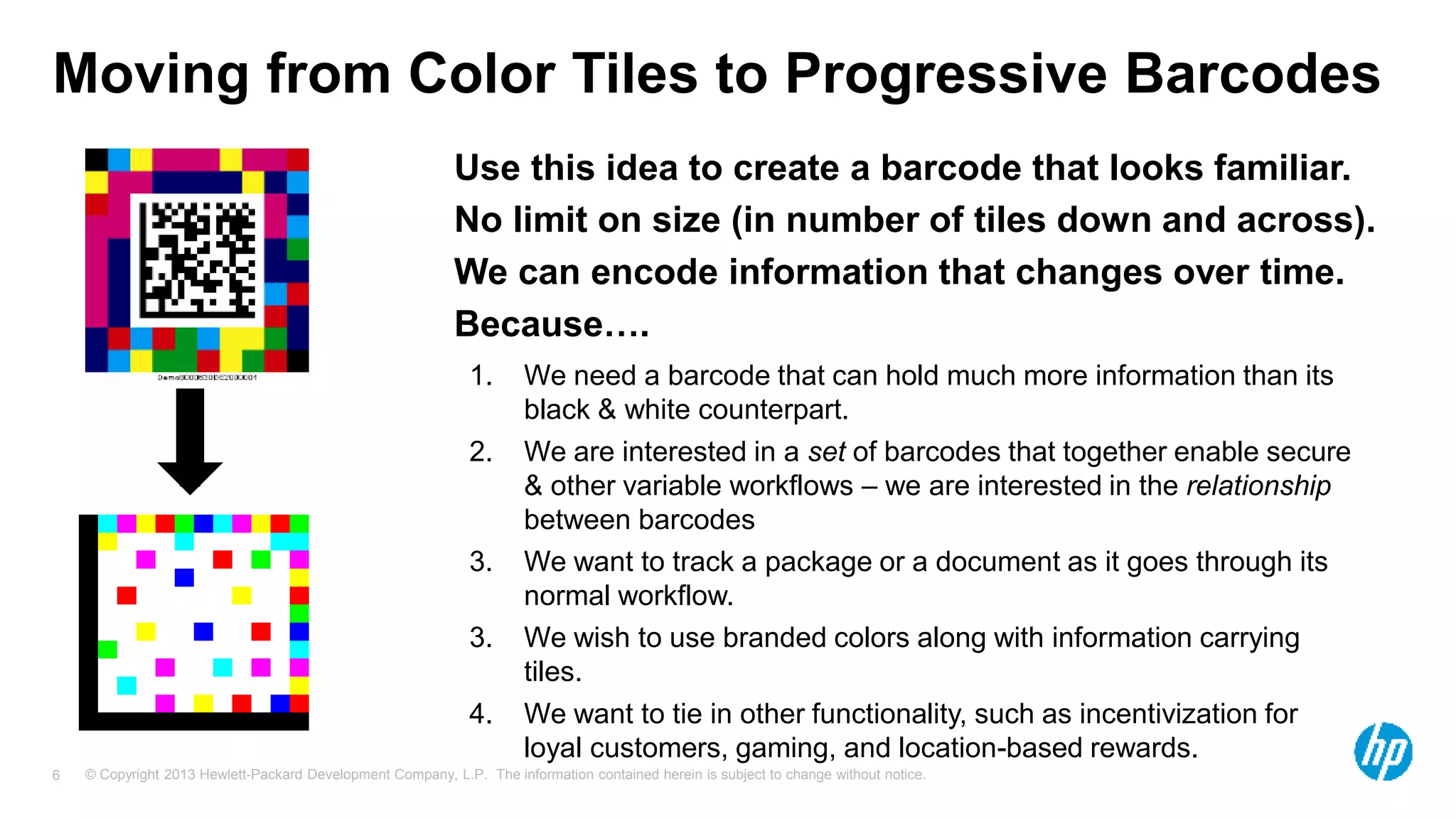 Progressive barcode applications | PPT