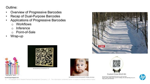 Progressive barcode applications | PPT