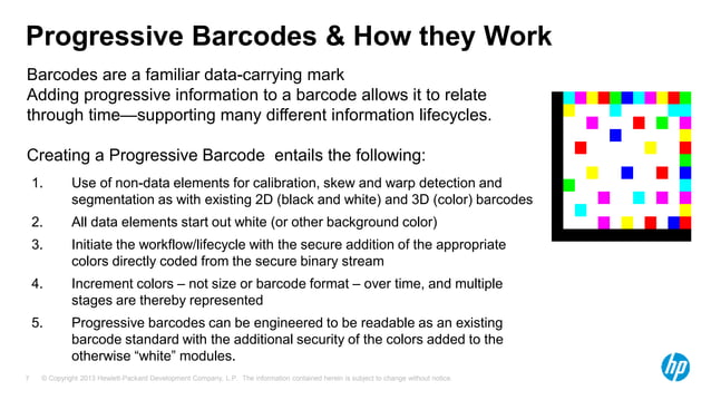 Progressive barcode applications | PPT