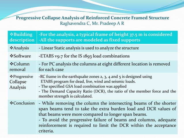Progressive collapse analysis | PDF