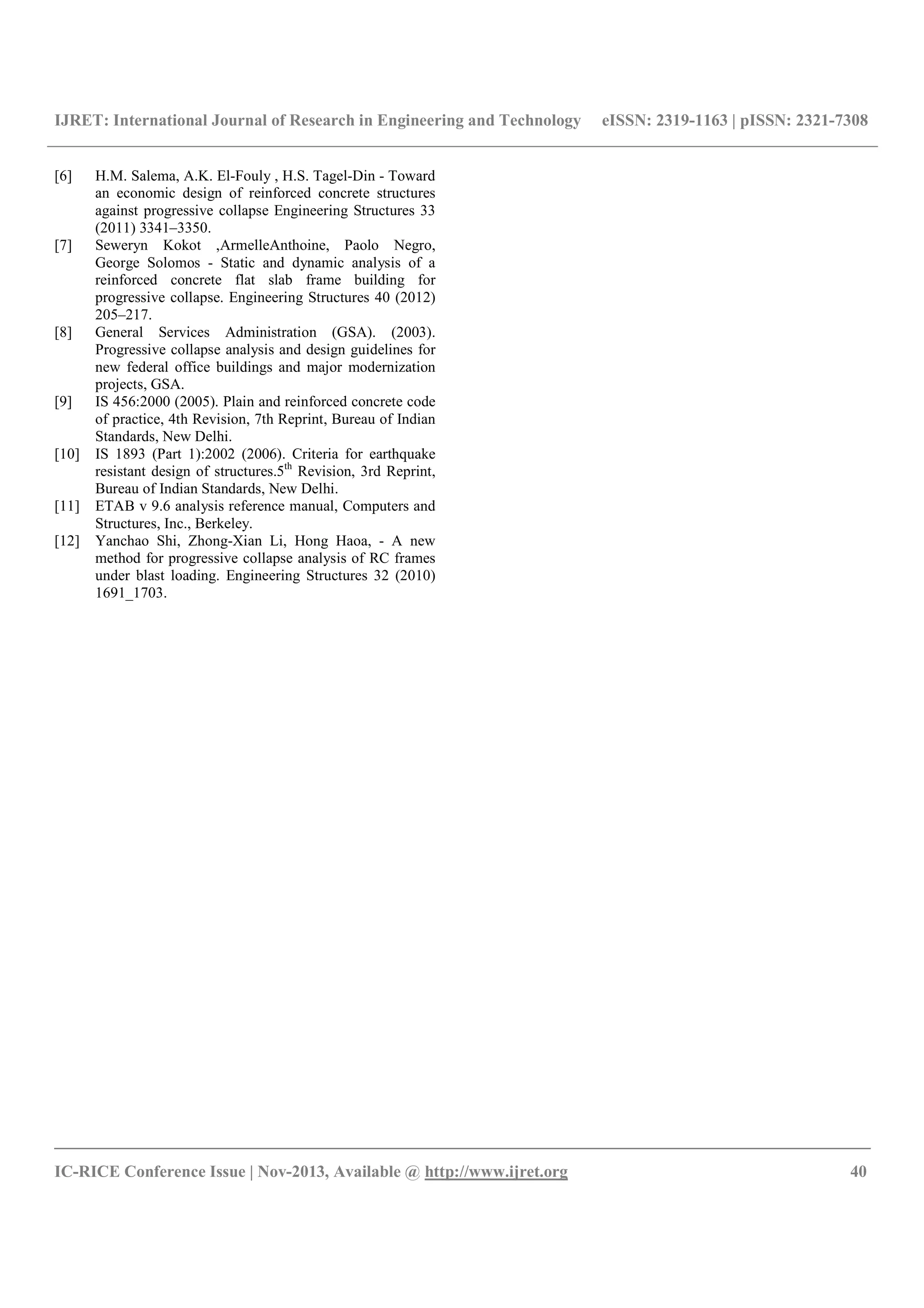 Progressive Collapse Analysis Of Reinforced Concrete Pdf Civil Engineering Industry Industries