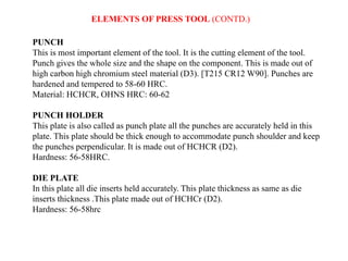 Design of Stage Progressive Die for a Sheet Metal Component | PPTX