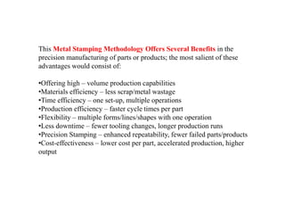 Design of Stage Progressive Die for a Sheet Metal Component | PPTX