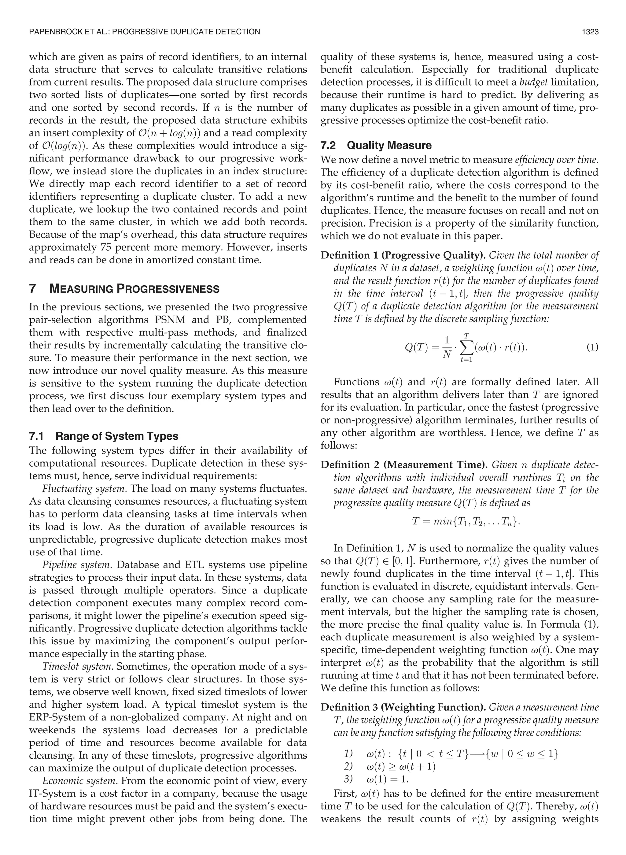 Progressive Duplicate Detection | PDF