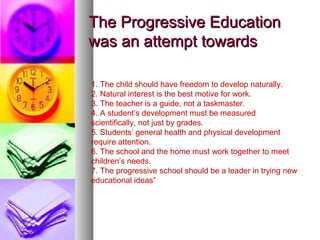 Progressive education | PPT