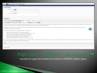 Progressive Enhancements to Improve Content Editing and Reuse in Cascade Server: Blocks (part 1 ...