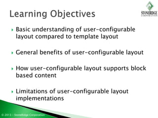Progressive Enhancements to Improve Content Editing and Reuse in Cascade Server: Layouts (part 2 ...