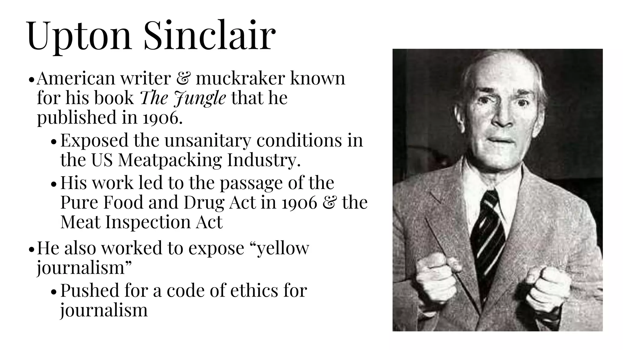 Progressive era muckrakers activists reformers | PPTX