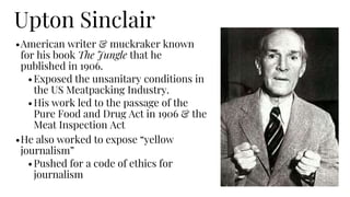 Progressive era muckrakers activists reformers | PPTX