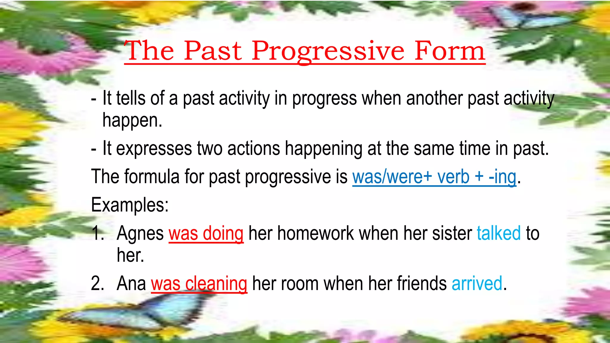 Progressive forms of verbs | PPTX