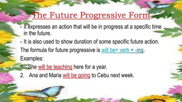Progressive forms of verbs | PPTX