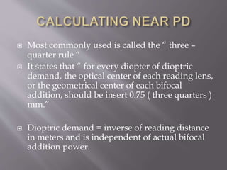Progressive lens dispensing | PPTX
