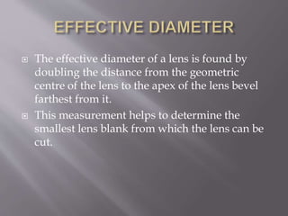 Progressive lens dispensing | PPTX
