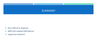 Progressive Muscular Atrophy | PPTX | Physical Therapy | Wellness