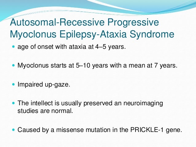 Progressive myoclonic epilepsy