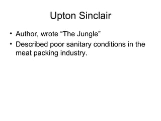 Progressive Era Notes | PPT