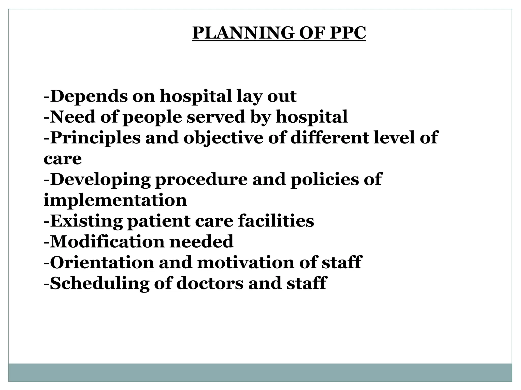 Progressive Patient Care | PPTX