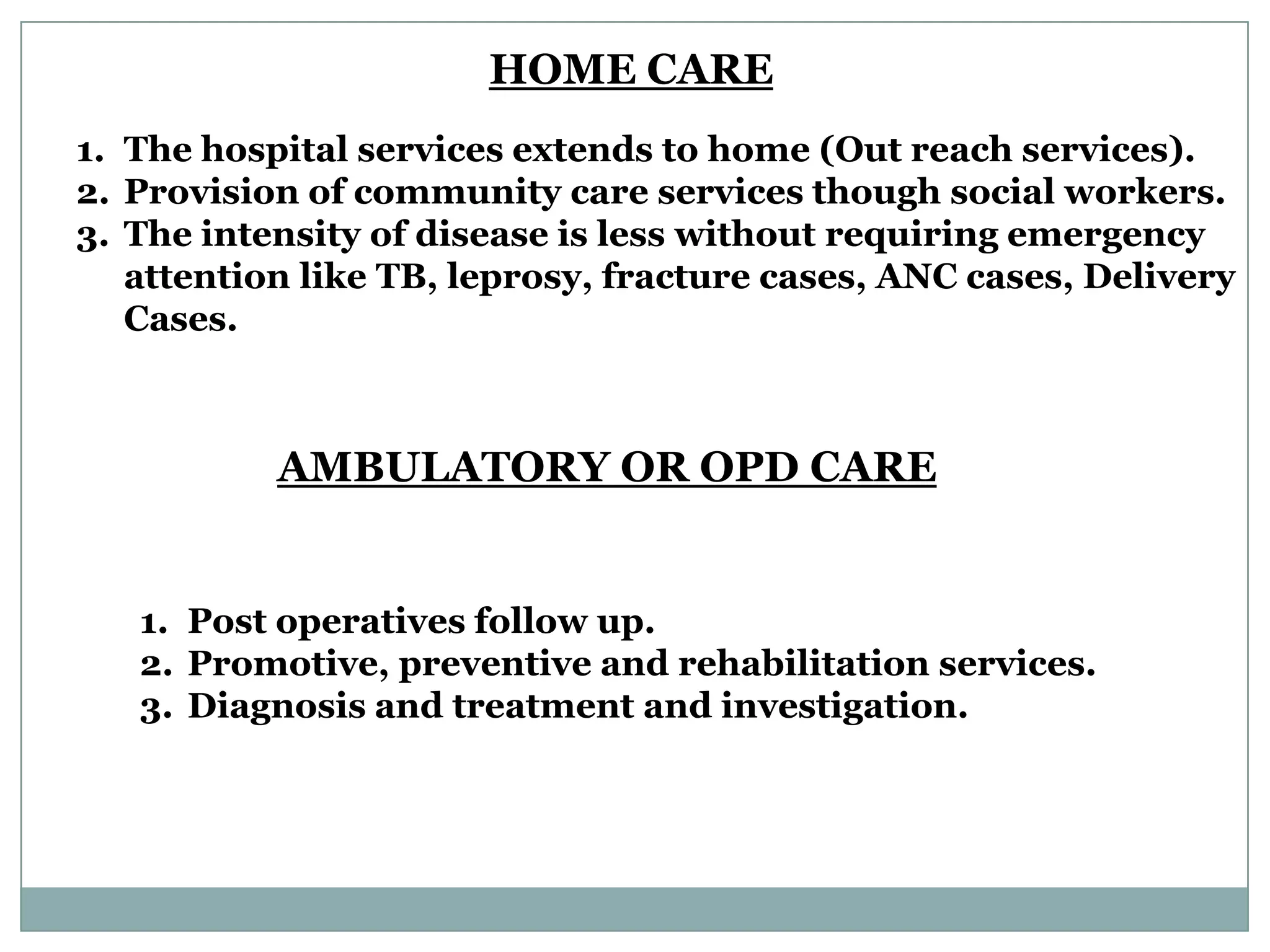 Progressive Patient Care | PPTX