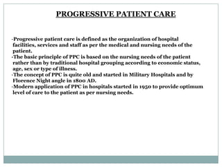 Progressive Patient Care | PPTX