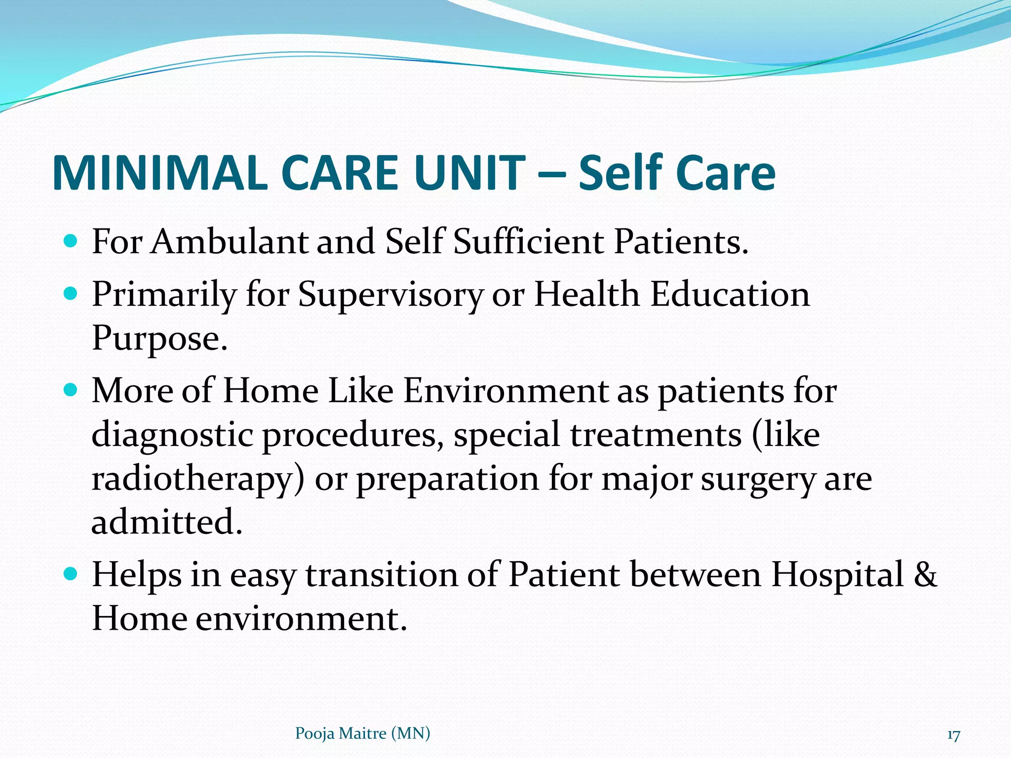 Progressive patient care presentation | PPTX