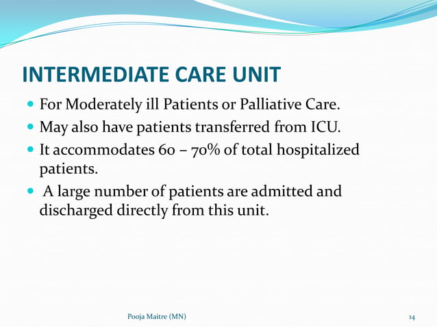 Progressive patient care presentation | PPT | Free Download