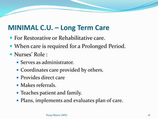 Progressive patient care presentation | PPTX