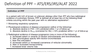 Progressive Pulmonary Fibrosis definition & management | PPTX