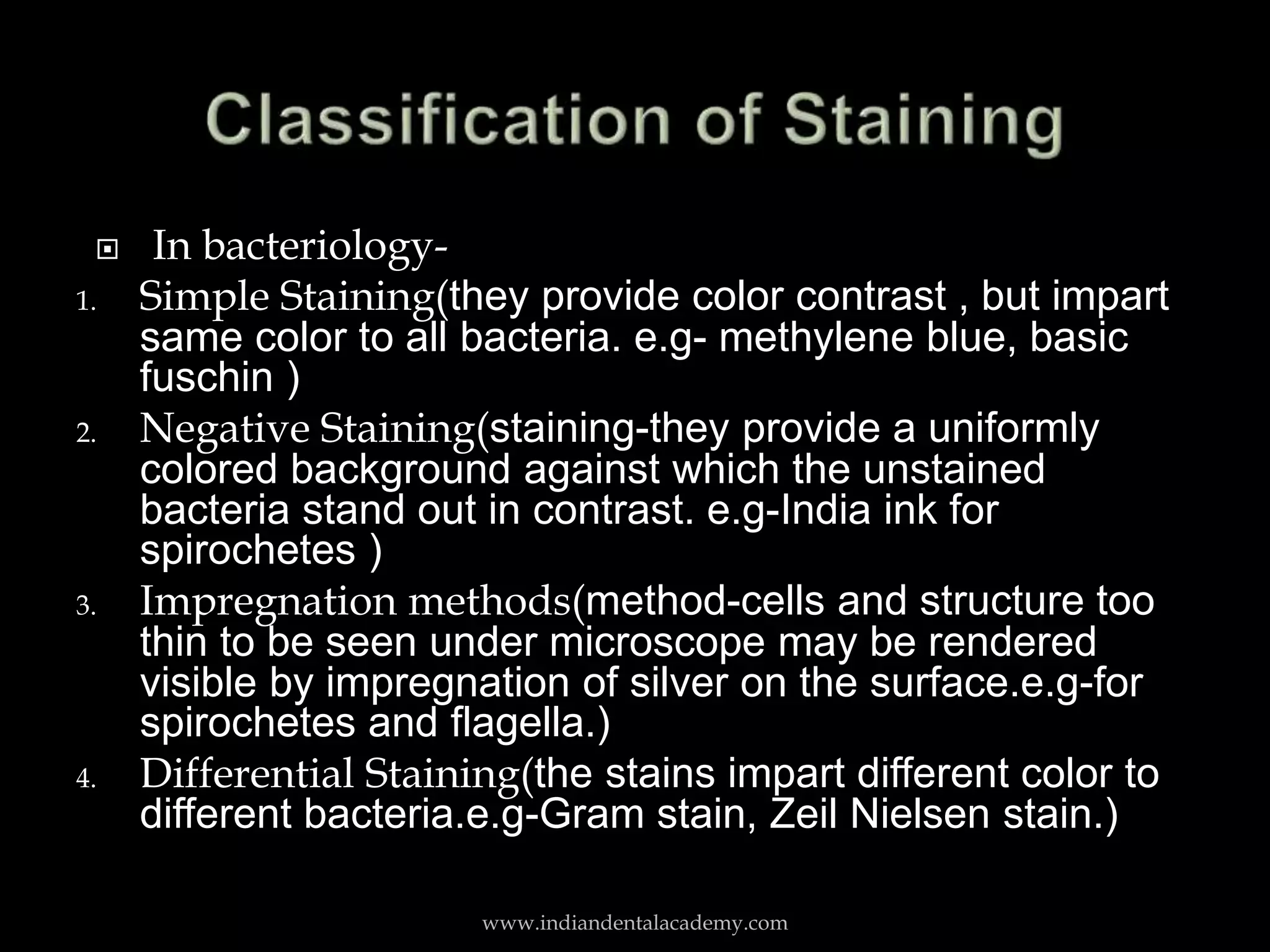Progressive staining/ oral surgery courses | PPTX